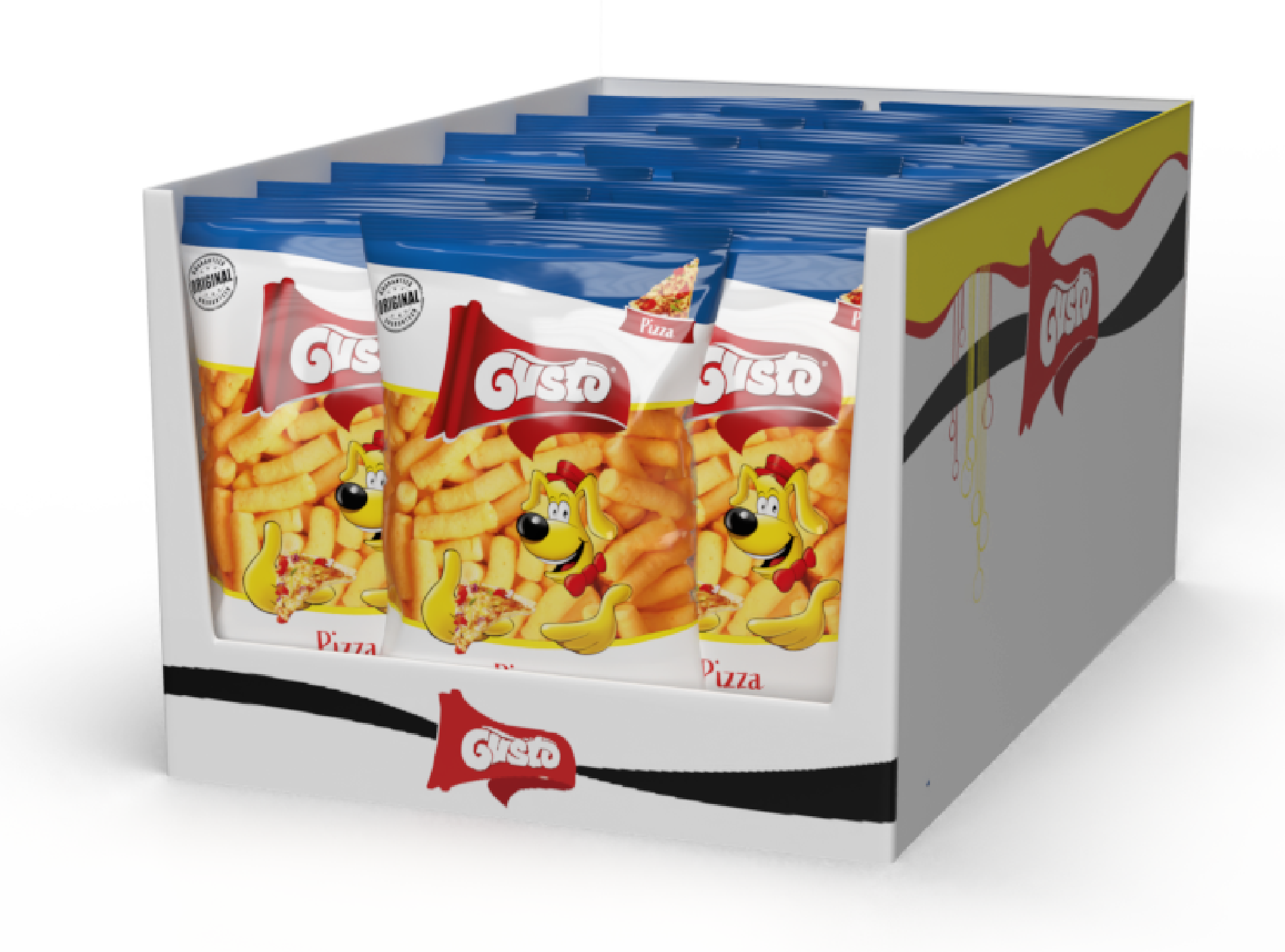 Gusto Salty Corn Puffs with Pizza Flavour - Pufuleti Gusto